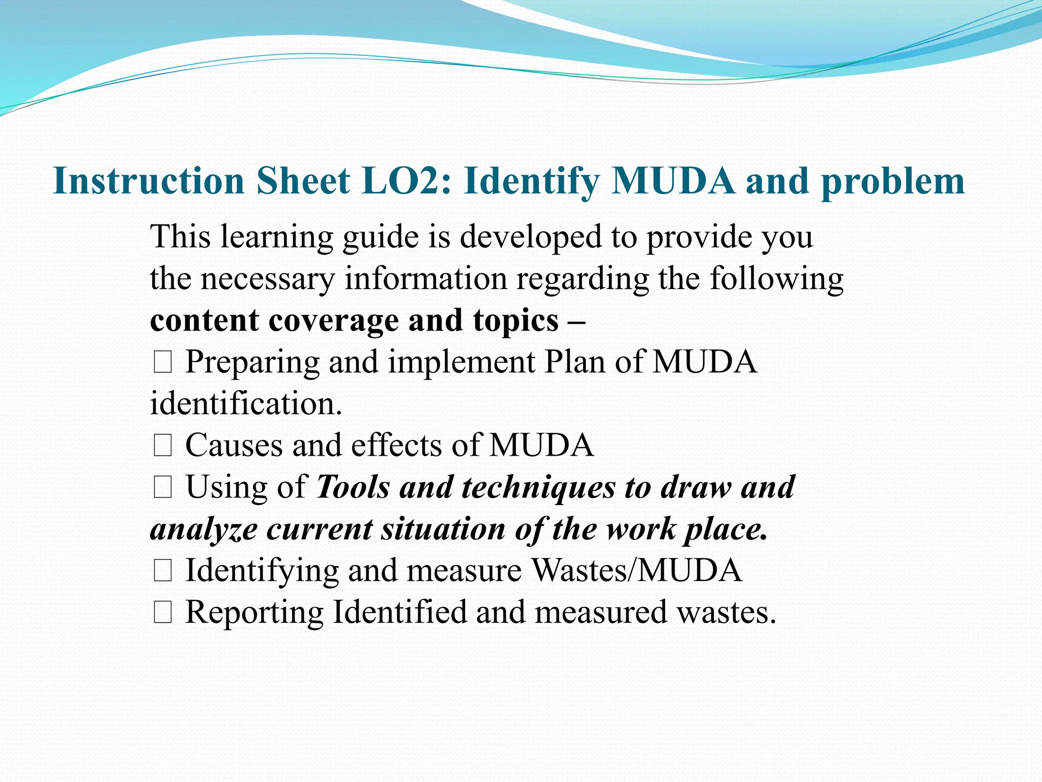Presentation1.pptx preventing and eliminating muda | PPTX