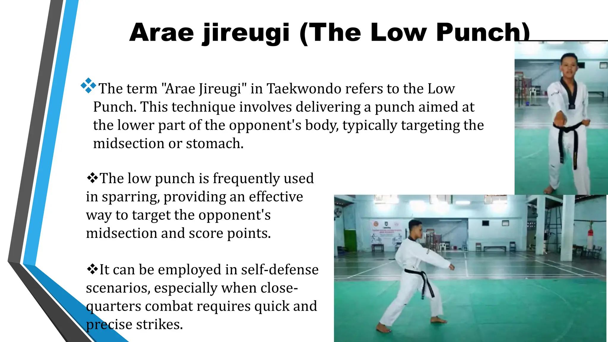 Basics of Korean Taekwondo in India explaining about kicks,punches ...