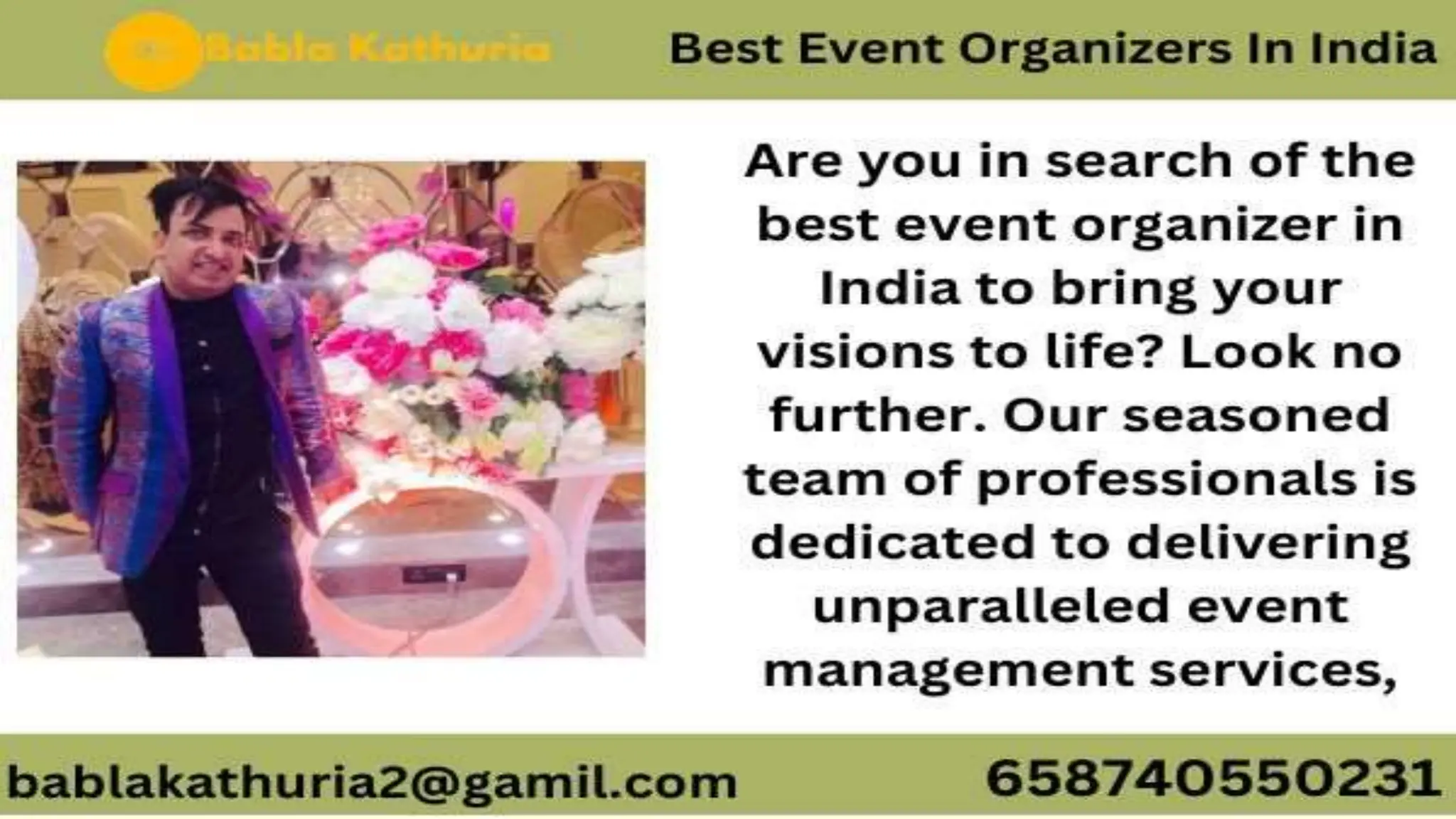 Best Event Organizers In India the best event | PPT