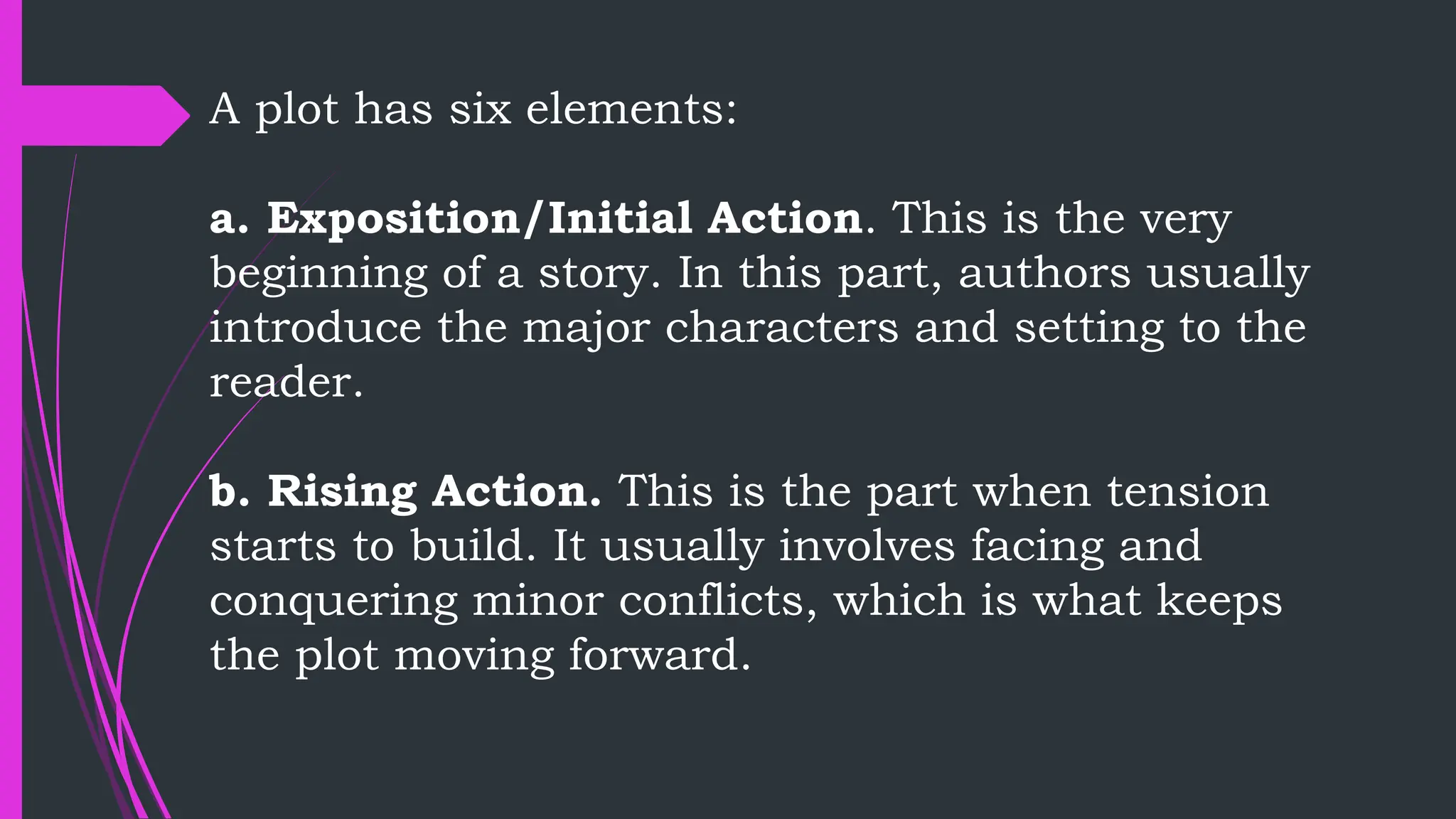 Presentation1.pptx THE ELEMENTS OF A STORY, | PPTX | Drama | Genres