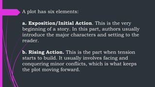 Presentation1.pptx THE ELEMENTS OF A STORY, | PPTX | Drama | Genres