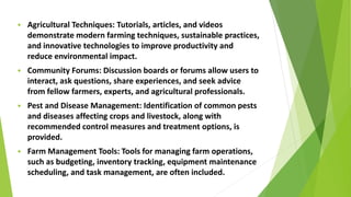 Farming Guide web application and farming good | PPTX | Agriculture ...