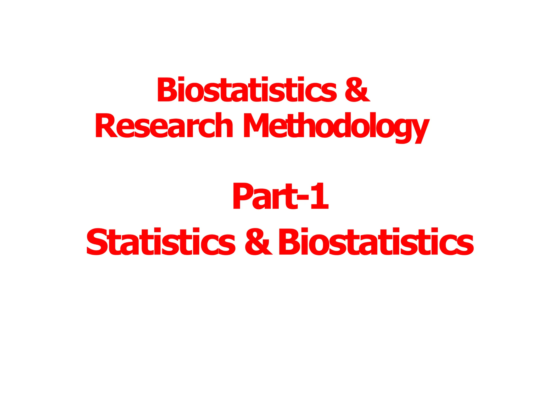 A PRESENTATION OF BIO STATISTICS SUBJECT | PPTX