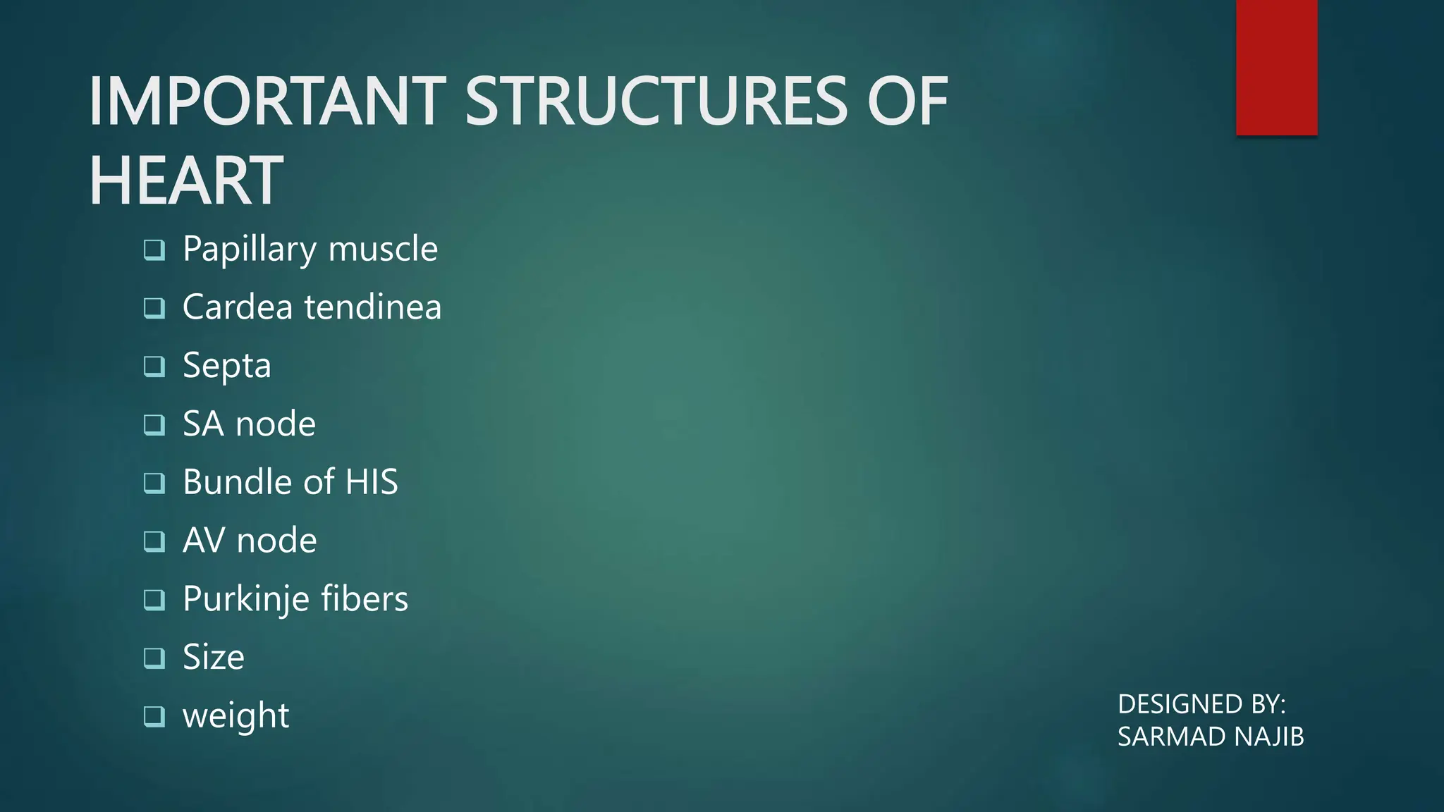 Cardiovascular System and its Components . General Anatomy Ch 6. (MBBS ...