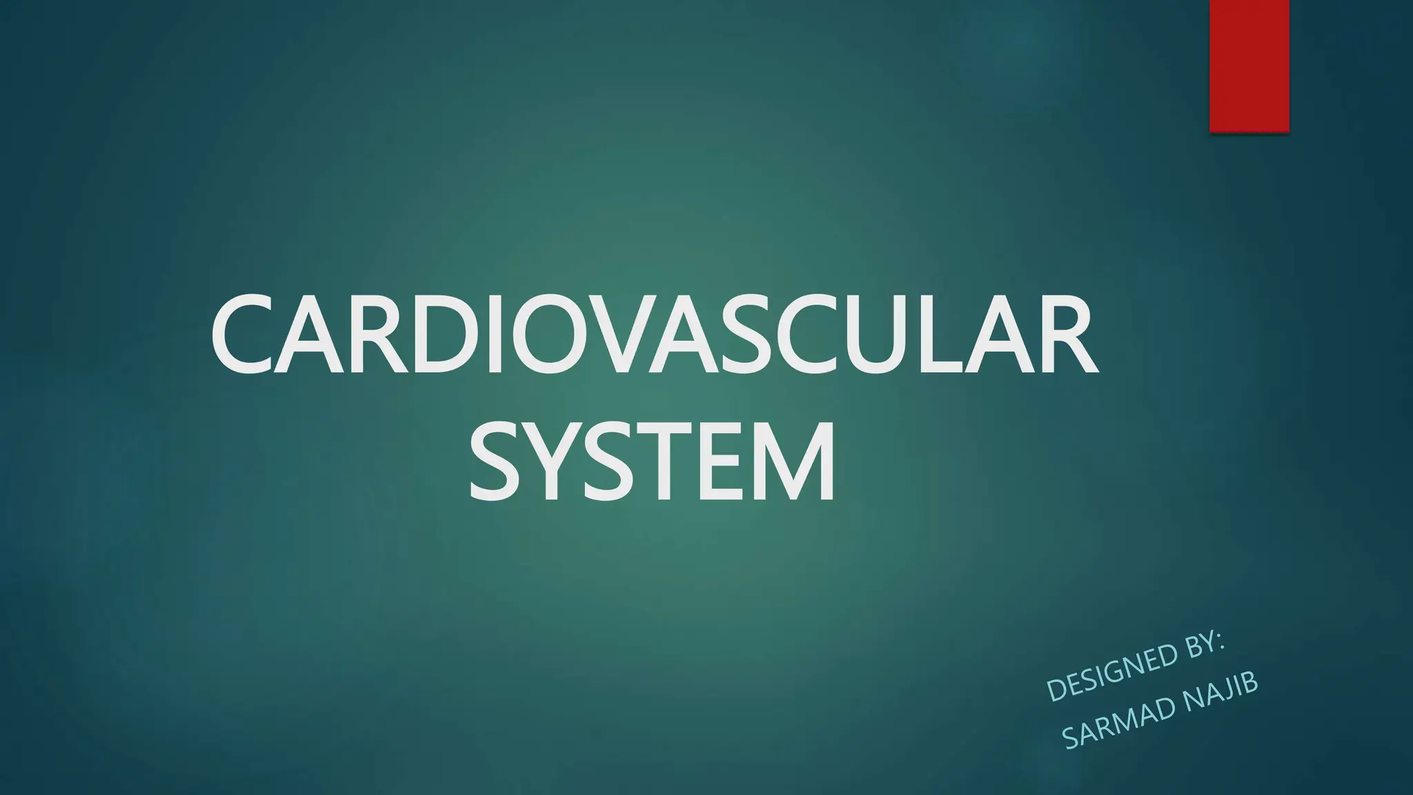 Cardiovascular System and its Components . General Anatomy Ch 6. (MBBS ...