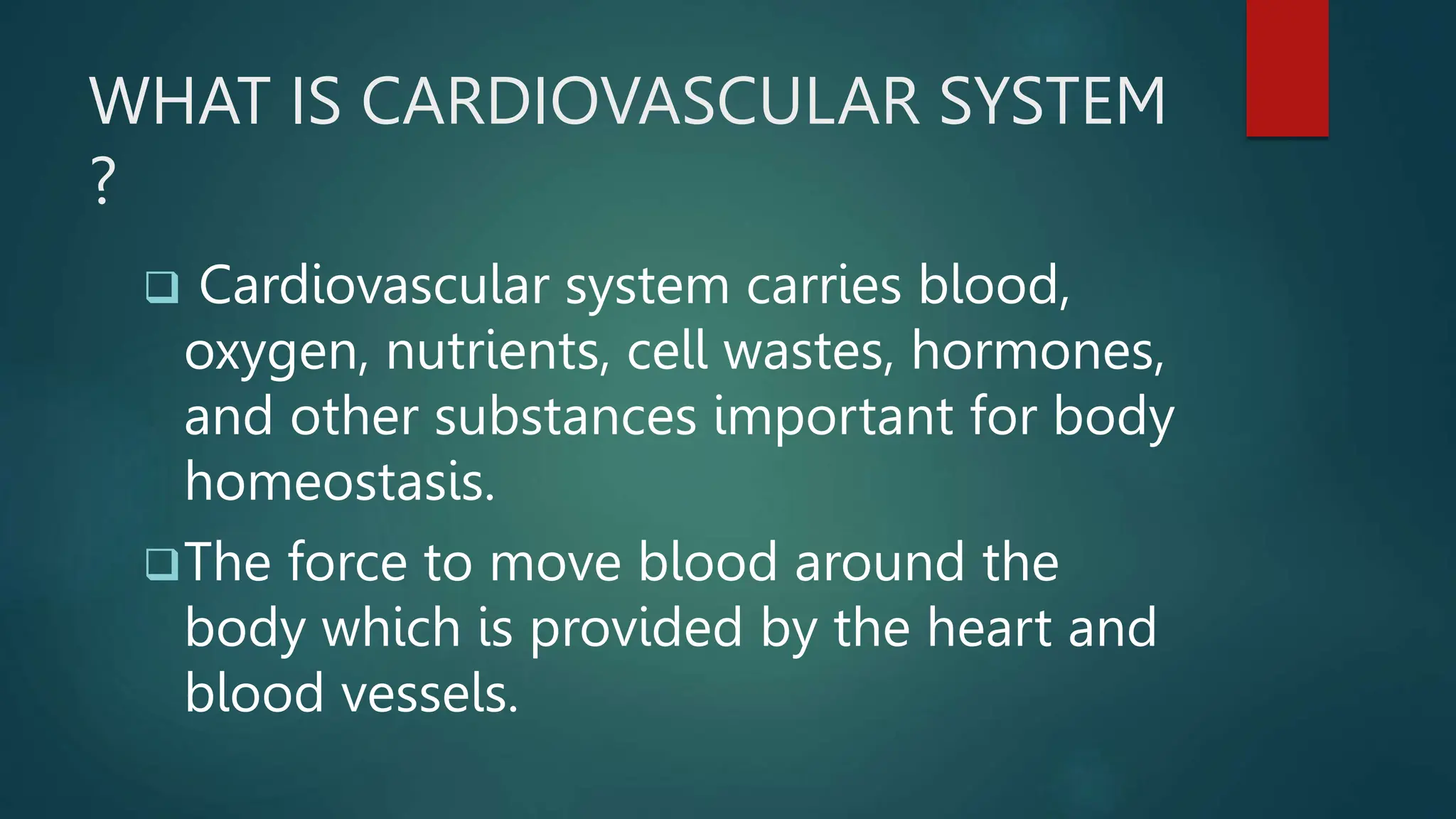Cardiovascular System and its Components . General Anatomy Ch 6. (MBBS 1st Year)pptx | PPT