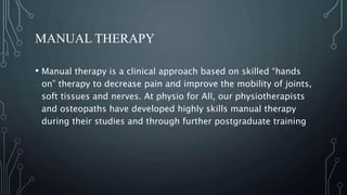 presentation about therapy and it's concept | PPTX