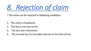 Procedure /step for taking insurance claim | PPTX