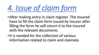 Procedure /step for taking insurance claim | PPTX