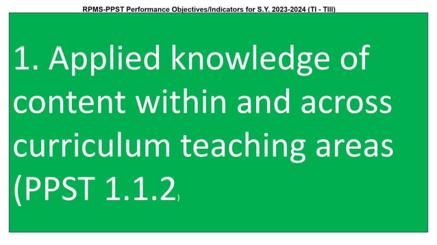 IPCRF/RPMS 2024 Classroom Observation tool is your access to the new ...
