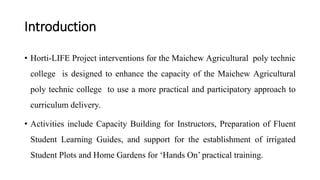 Furit and other vagetables on the area result.pptx