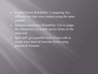 Reliability and its types pptx Presentation | PPTX | Educational ...