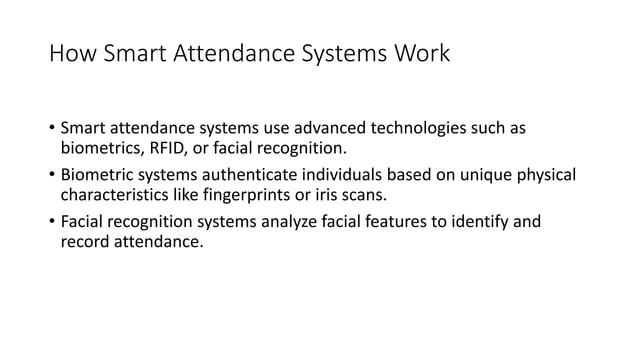 IOT based smart attendance monitoring system.pptx | Internet | Computing