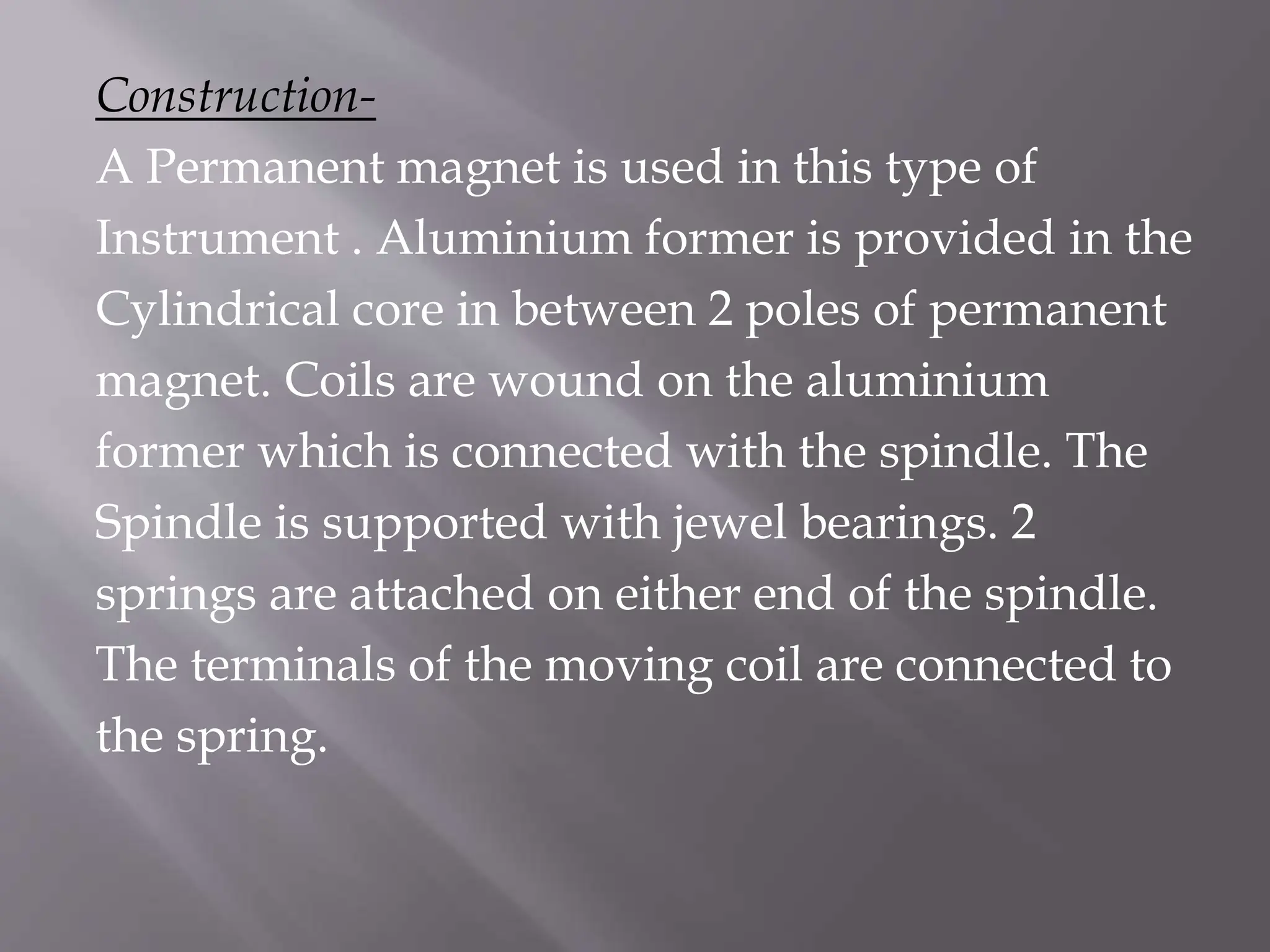Presentation1.pptx_PMMC_Movingcoil_and_Moving iron | PPTX