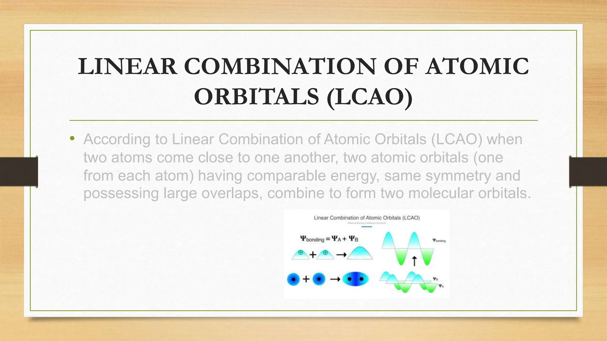 Presentation for molecular orbital theory pptx | PPTX