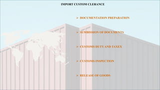 IMPORT EXPORT PROCEDURE AND DOCUMENTATION .FUNCTIONS OF IMPORT AND ...