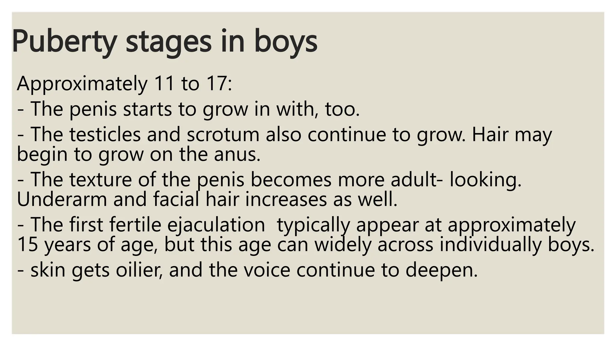 Presentation 1pptx Further Sexual Development Occurs Puberty Ppt