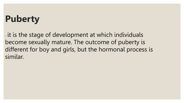 Presentation (1).pptx Further sexual development occurs puberty | PPT
