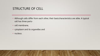 Cell structure and it's function compotion | PPT