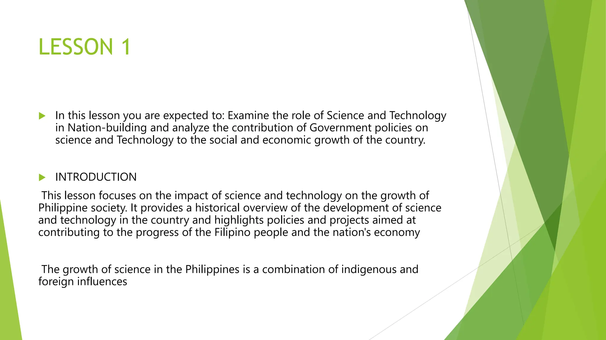 The Philippine government science and technology agenda | PPTX