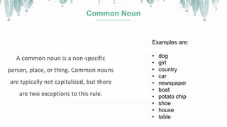 Noun----------————————— | PPT