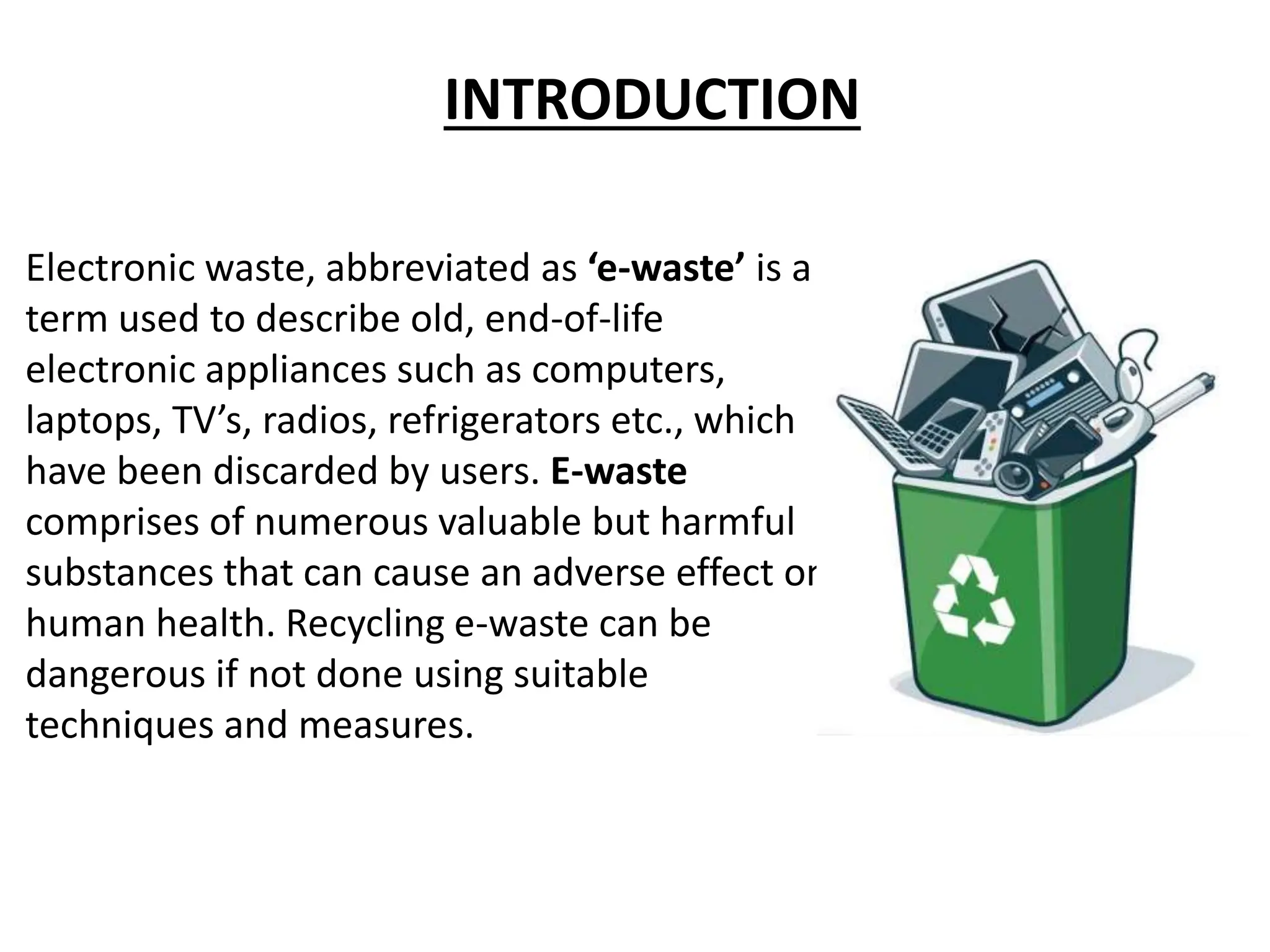 E-waste management PPT by Ali.S......... | PPTX