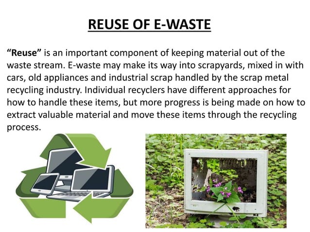 E-waste management PPT by Ali.S......... | PPT