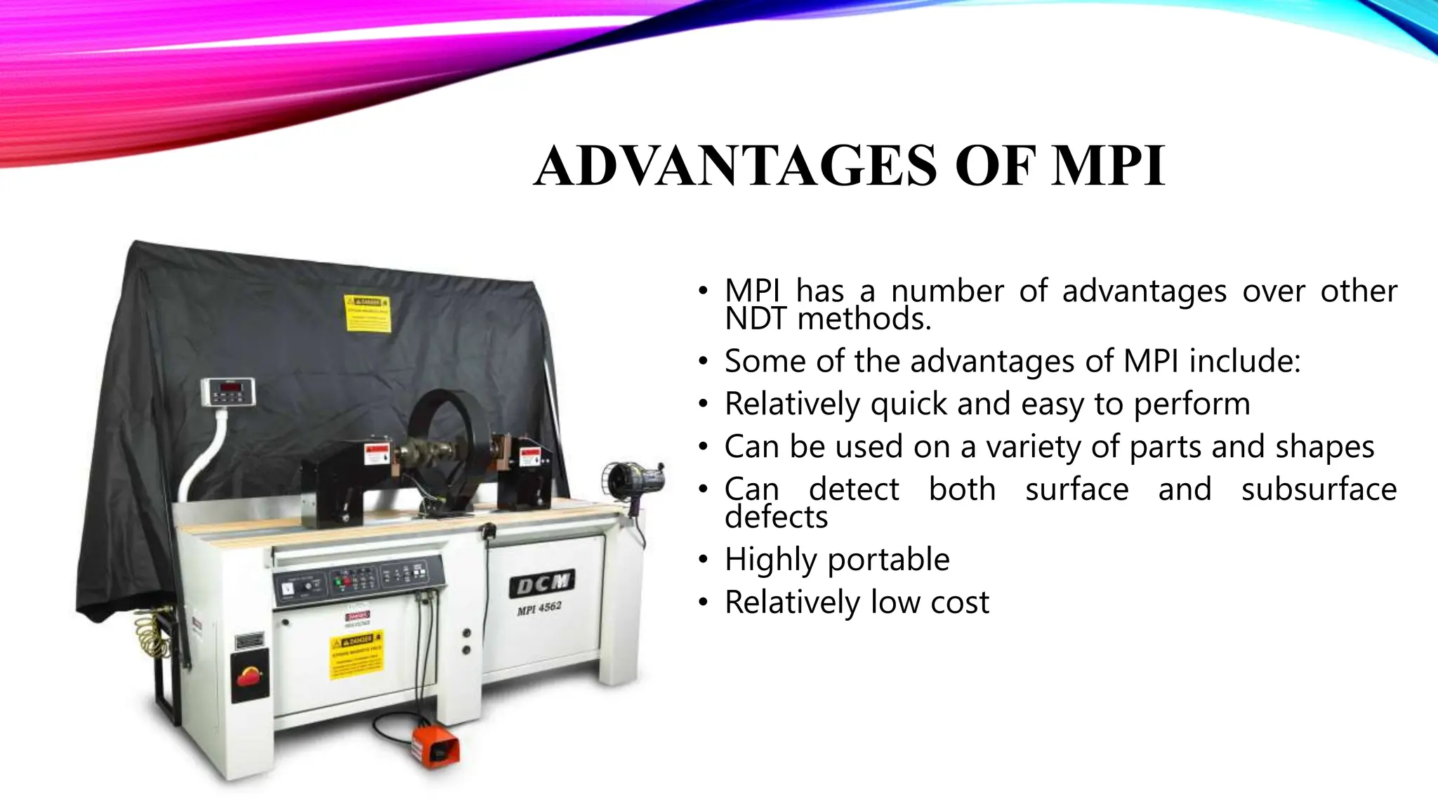 Magnetic particle inspection test (NDT). | PPTX