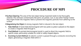 Magnetic particle inspection test (NDT). | PPTX