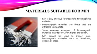 Magnetic particle inspection test (NDT). | PPTX