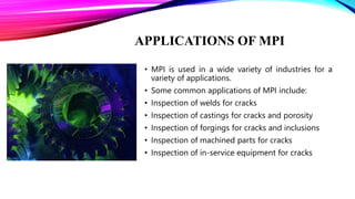 Magnetic particle inspection test (NDT). | PPTX