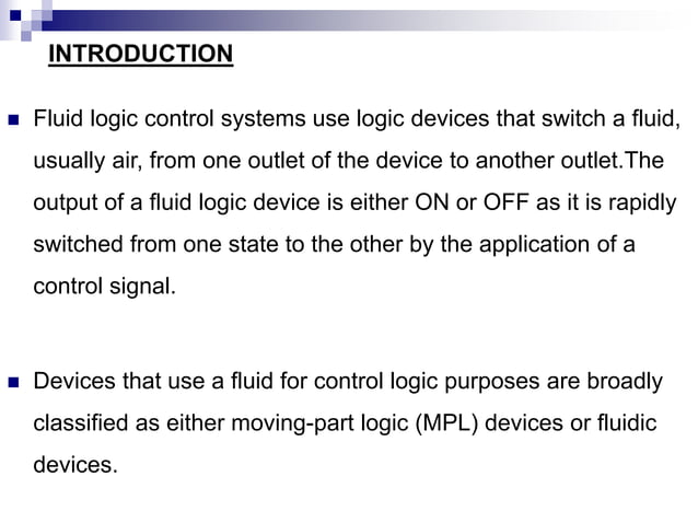 fluid logic control systems presentation .ppt