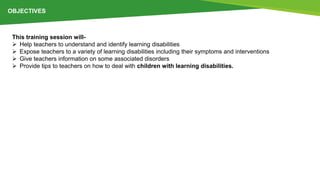 Understanding The Basics of Learning Disabilities | PPT