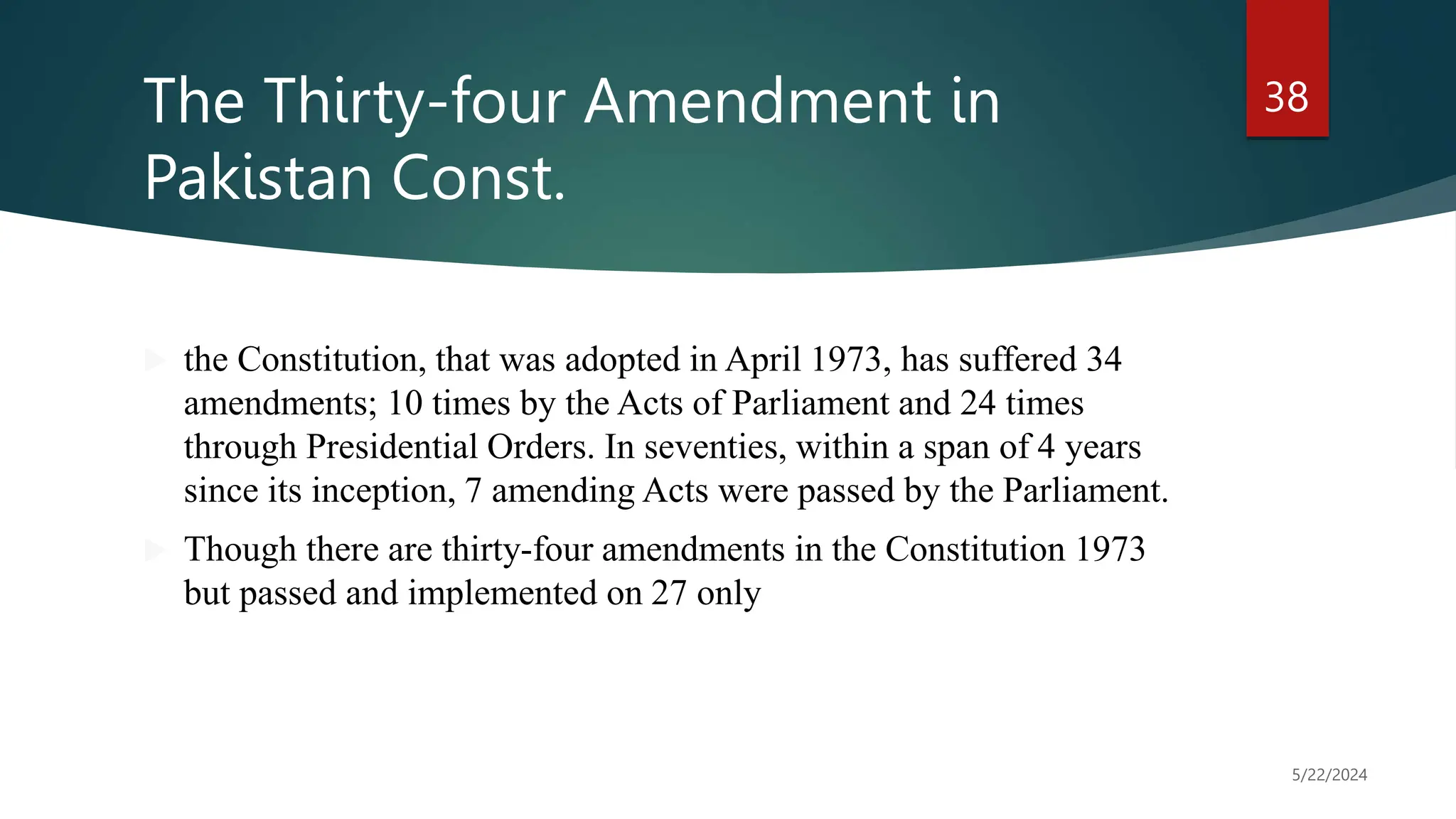 (50 YEARS OF AGE OF Pakistan constitution.pptx | Political Issues ...