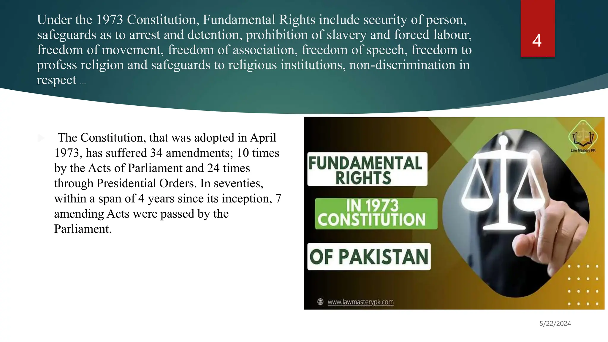 (50 YEARS OF AGE OF Pakistan constitution.pptx | Political Issues ...