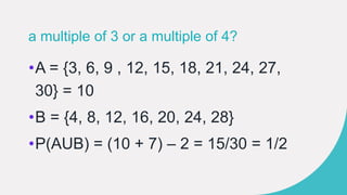 Mutually and Not Mutually Exclusive Events | PPT