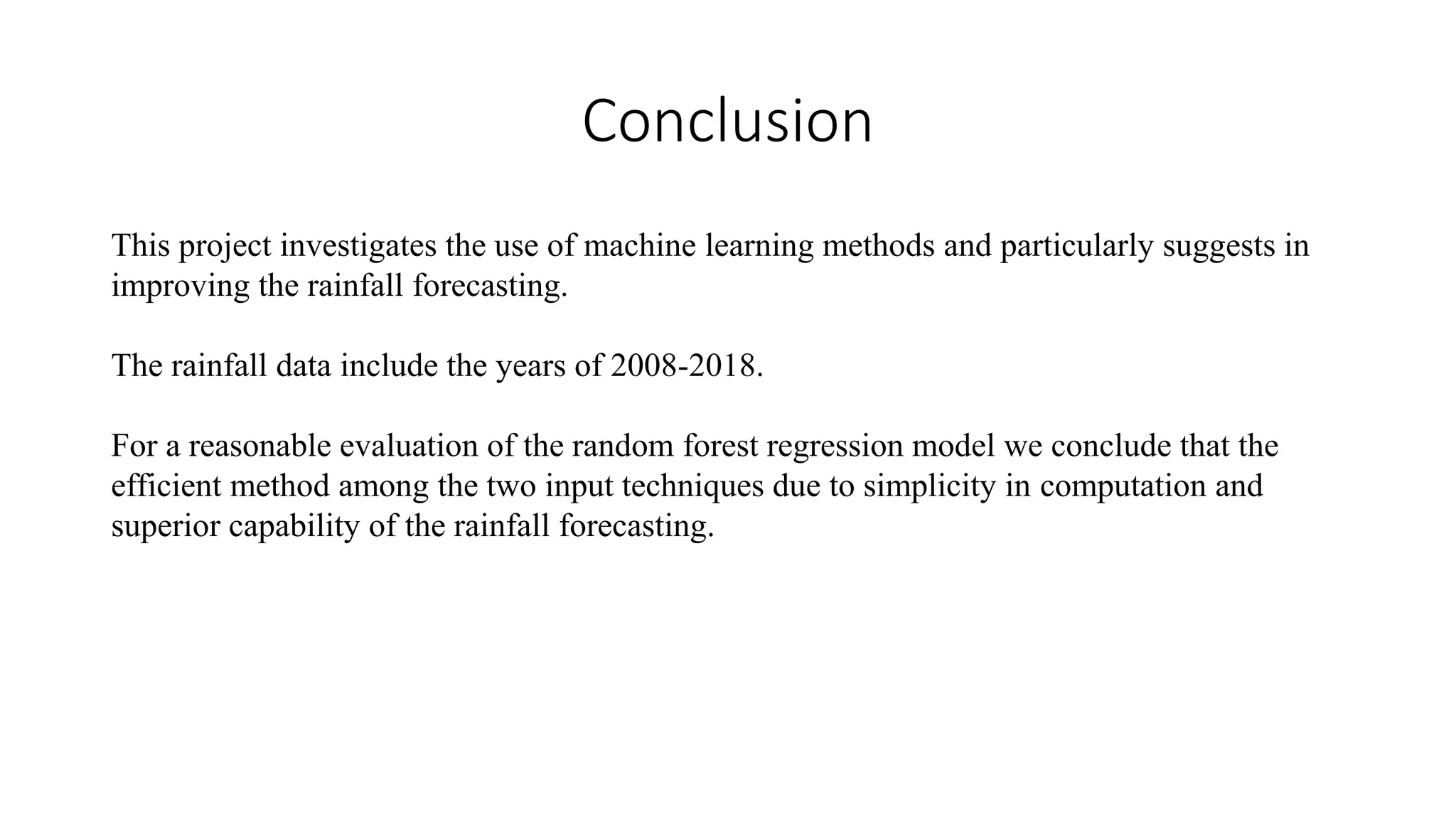 Presentation1rainfall prediction raincast | PPTX