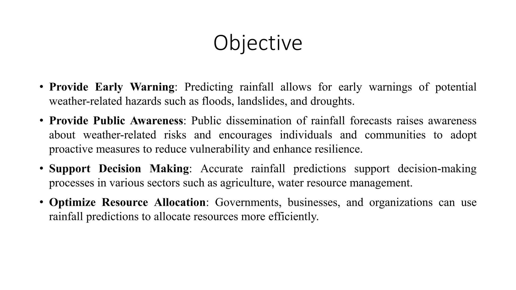 Presentation1rainfall prediction raincast | PPTX