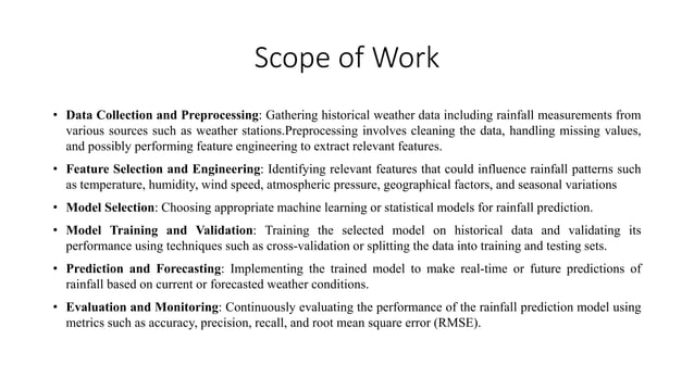Presentation1rainfall prediction raincast | PPTX
