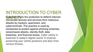 Cyber Security Class 11 Computer science | PPTX | Internet Safety ...