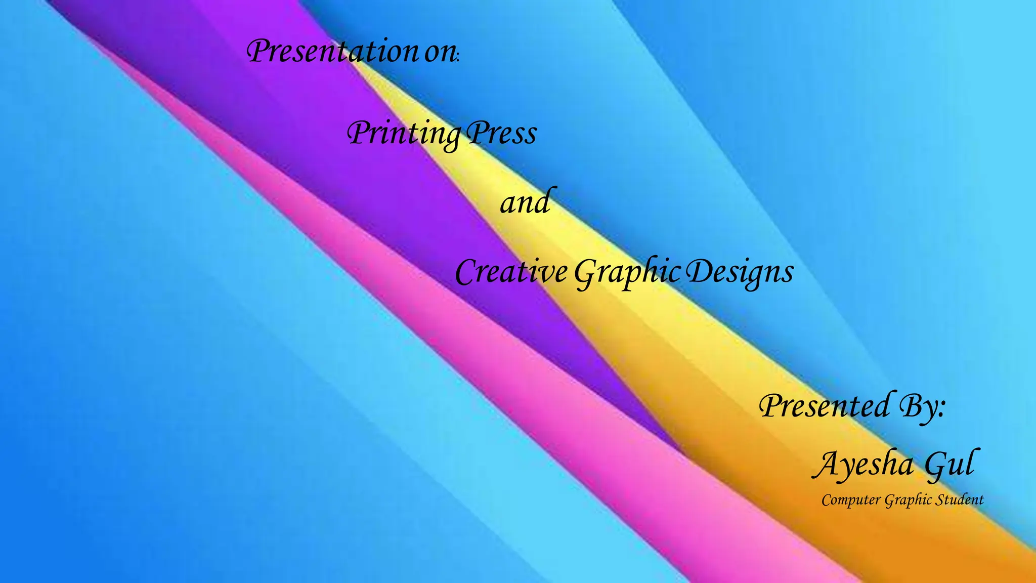 All about printing press detail in graphic designing field. | PPT
