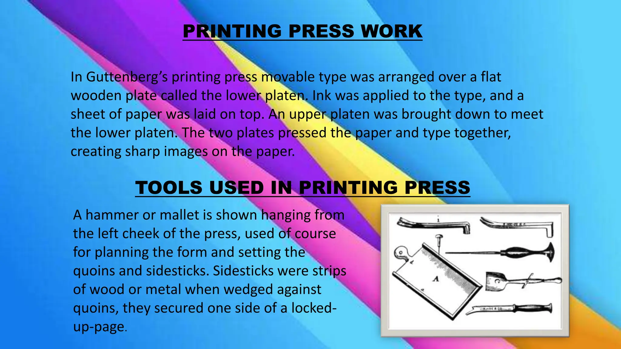 All about printing press detail in graphic designing field. | PPT