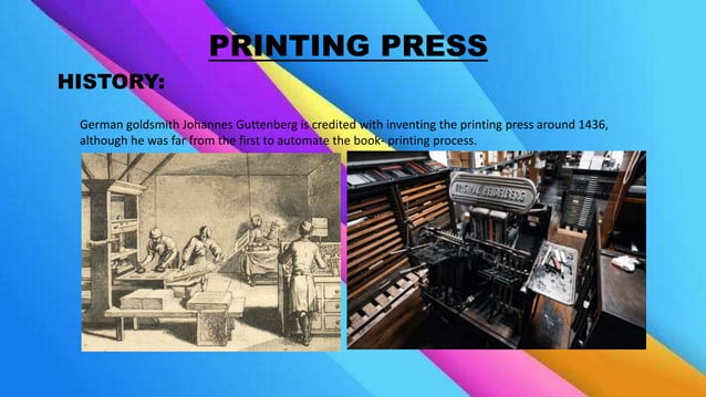 All about printing press detail in graphic designing field. | PPT