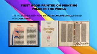 All about printing press detail in graphic designing field. | PPTX