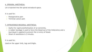 Local anesthesia ppt Introduction action | PPTX | First Aid | Injuries