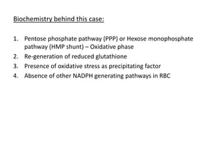 G6PD case and discussion on biochemical pathways.pptx | Blood Disorders ...