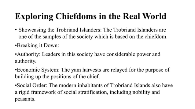 Presentation 1.pptx Exploring Bands, Chiefdoms | PPTX