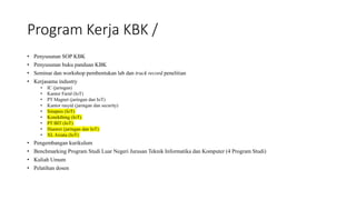 perancangan program kerja KBK perancangan program kerja KBK perancangan ...