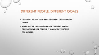 Presentation on development ppt class 10 | PDF