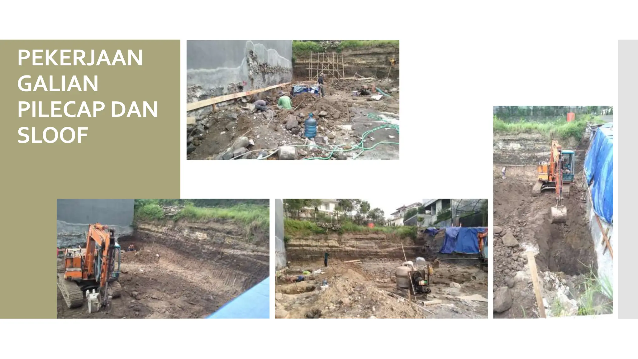 Foto pekerjaan tanah pada proyek pembangunan rumah tinggal.pptx
